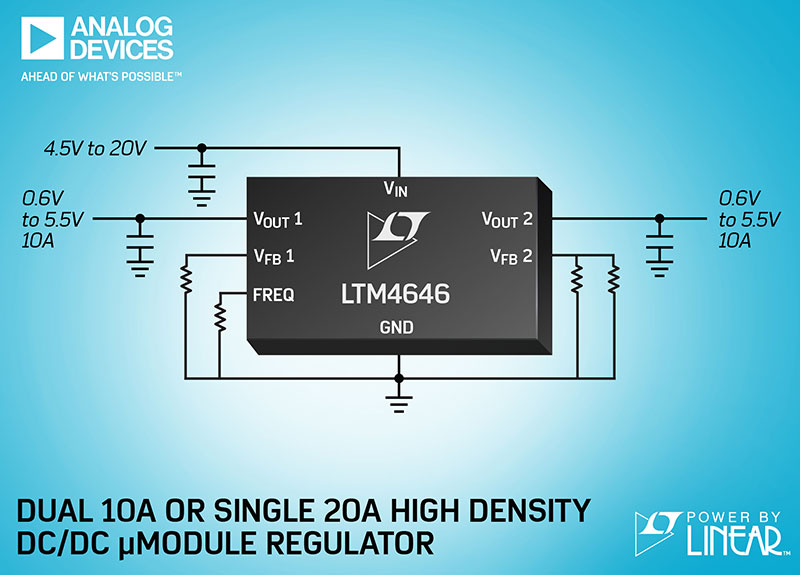 LTM4646 µModule 穩壓器 - Linear Technology | DigiKey