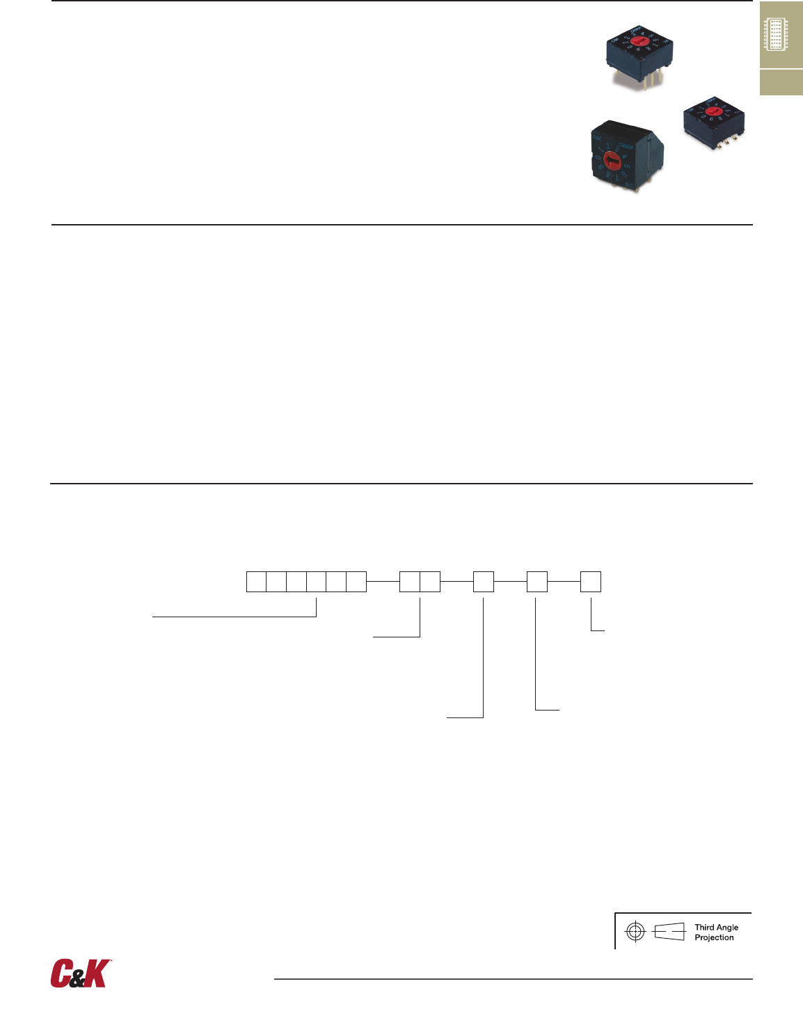 CRD Series 10mm Dip Coded Rotary Switches Datasheet by C&K | Digi-Key Electronics