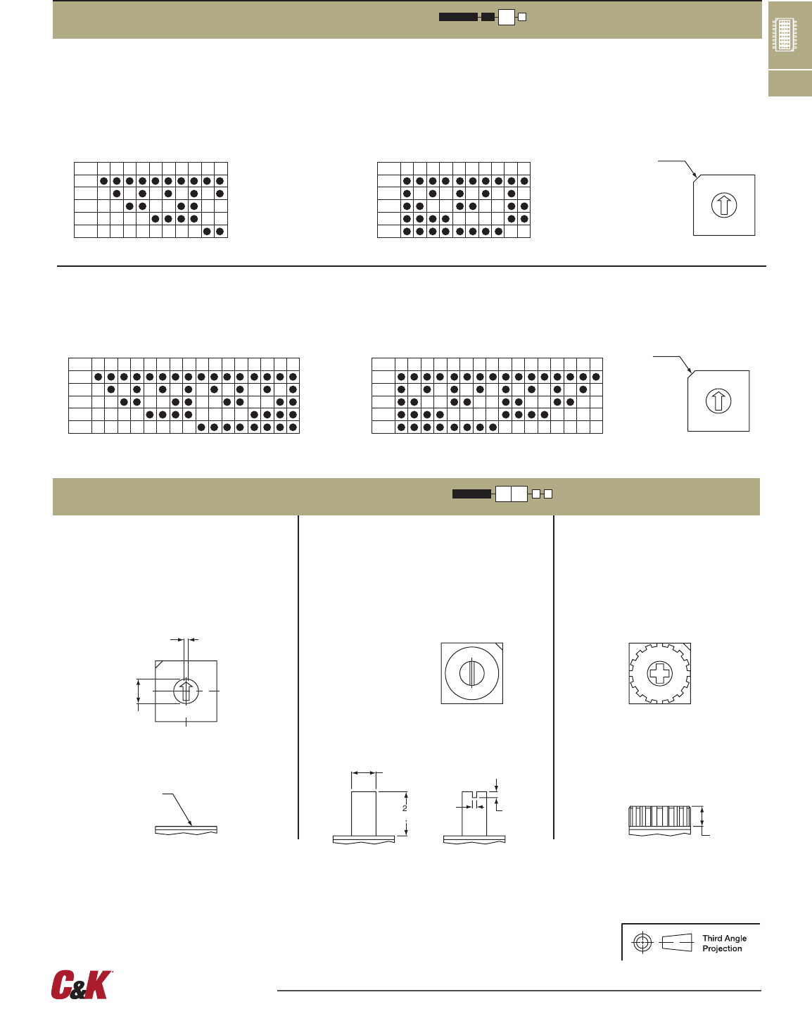 CRD Series 10mm Dip Coded Rotary Switches Datasheet by C&K | Digi-Key Electronics