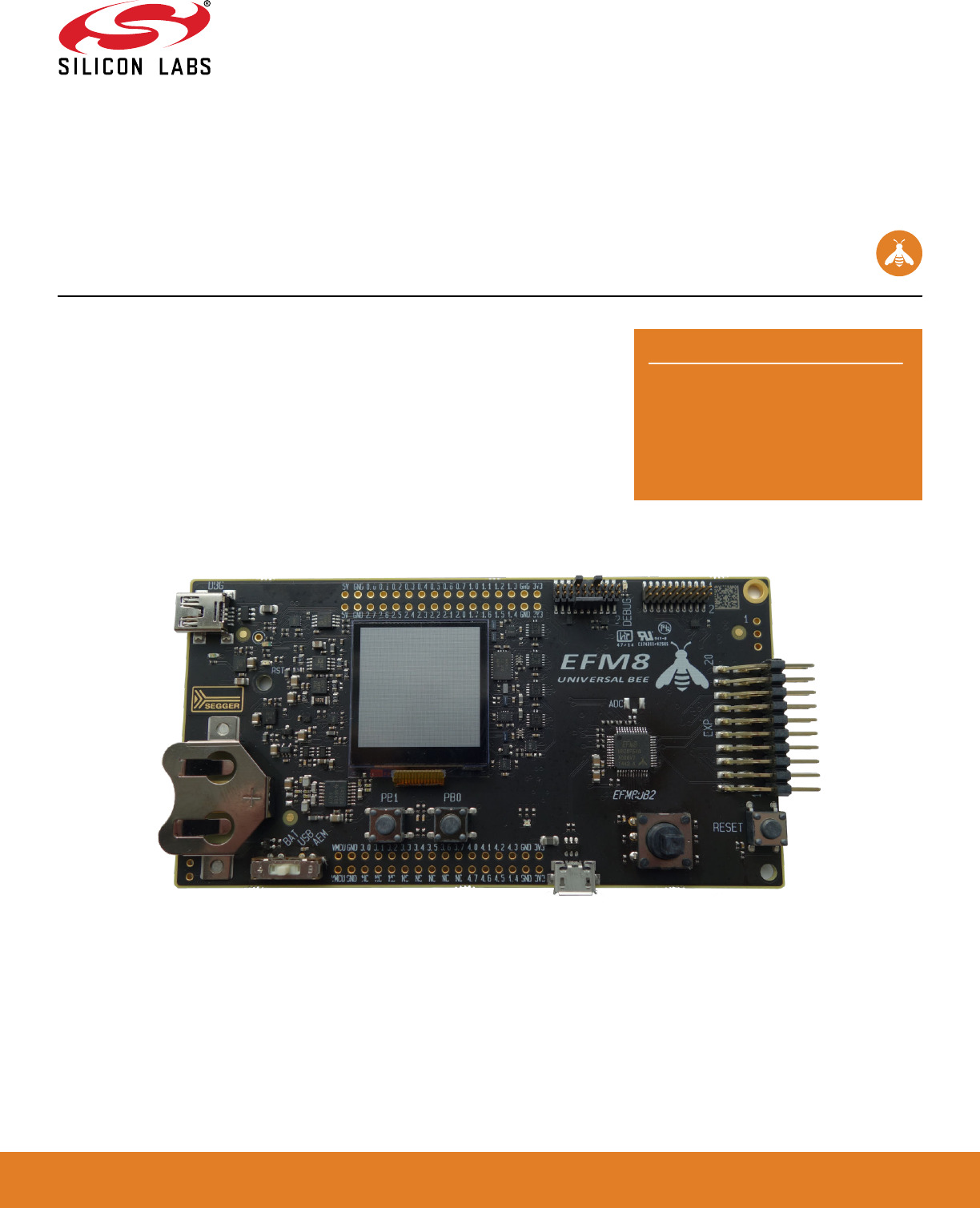 EFM8UB2-SLSTK2001A Quick Start Guide Datasheet by Silicon Labs | Digi ...