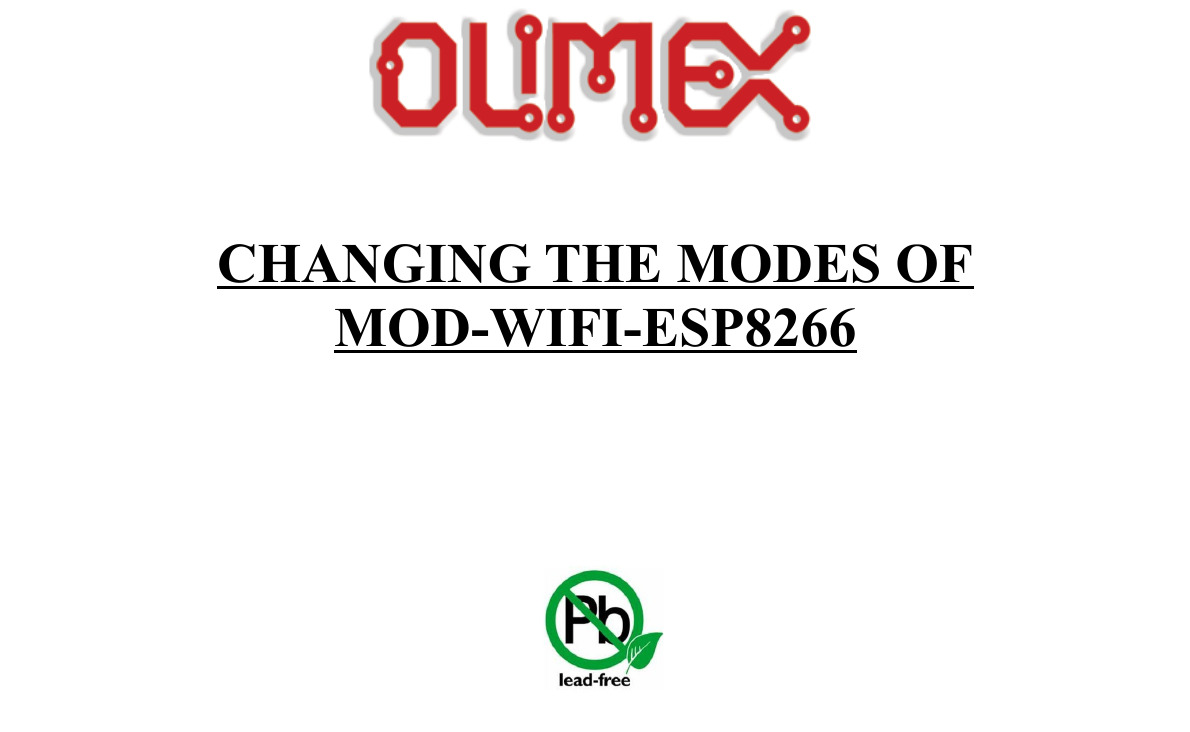 MOD-WIFI-ESP8266 Reference Datasheet by Olimex LTD | Digi-Key Electronics