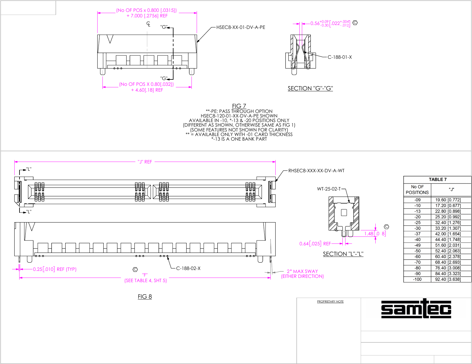 Samtec Inc. 的 HSEC8-DV Series Print 規格書 | DigiKey
