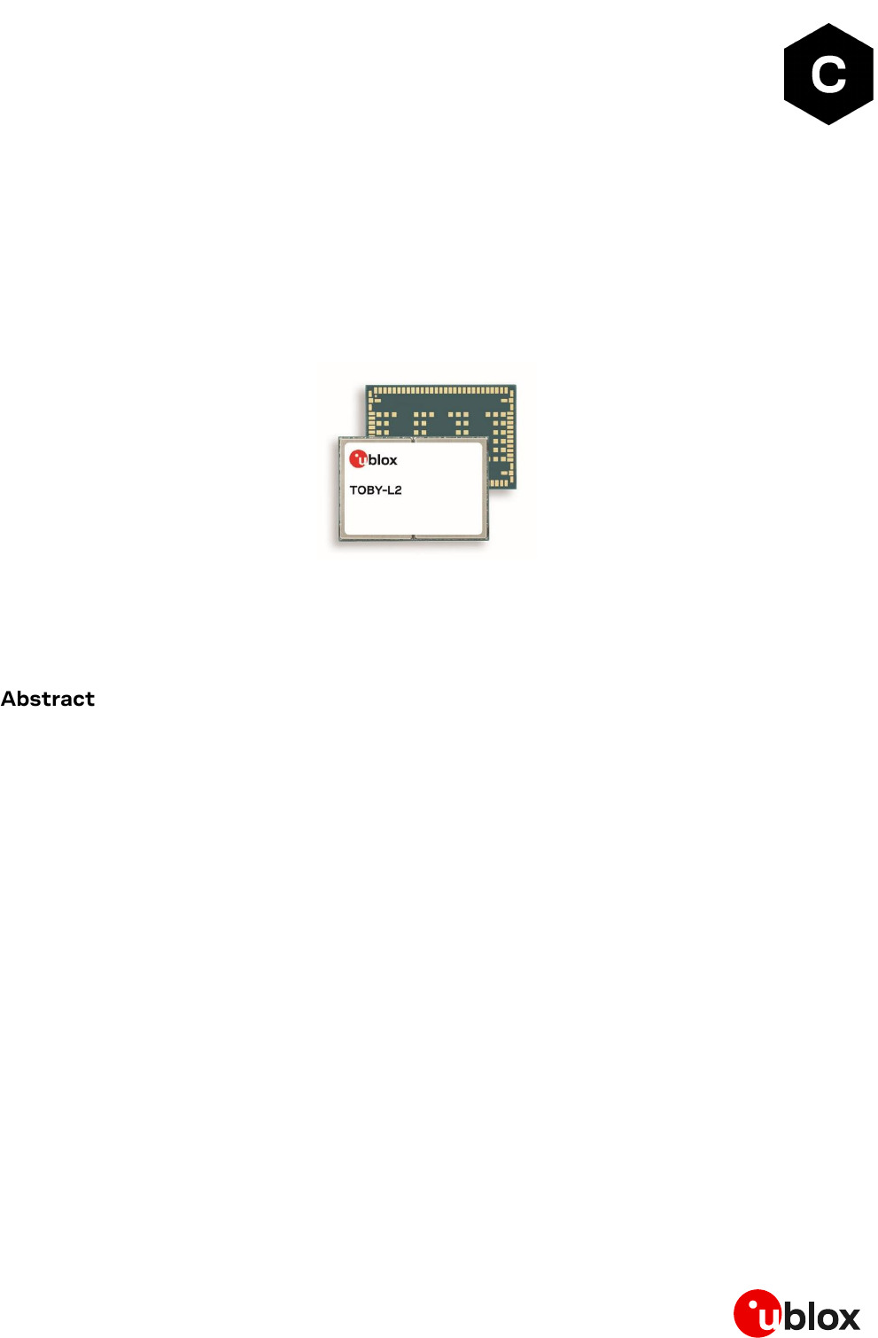 u-blox 的 TOBY-L2 Series 規格書 | DigiKey