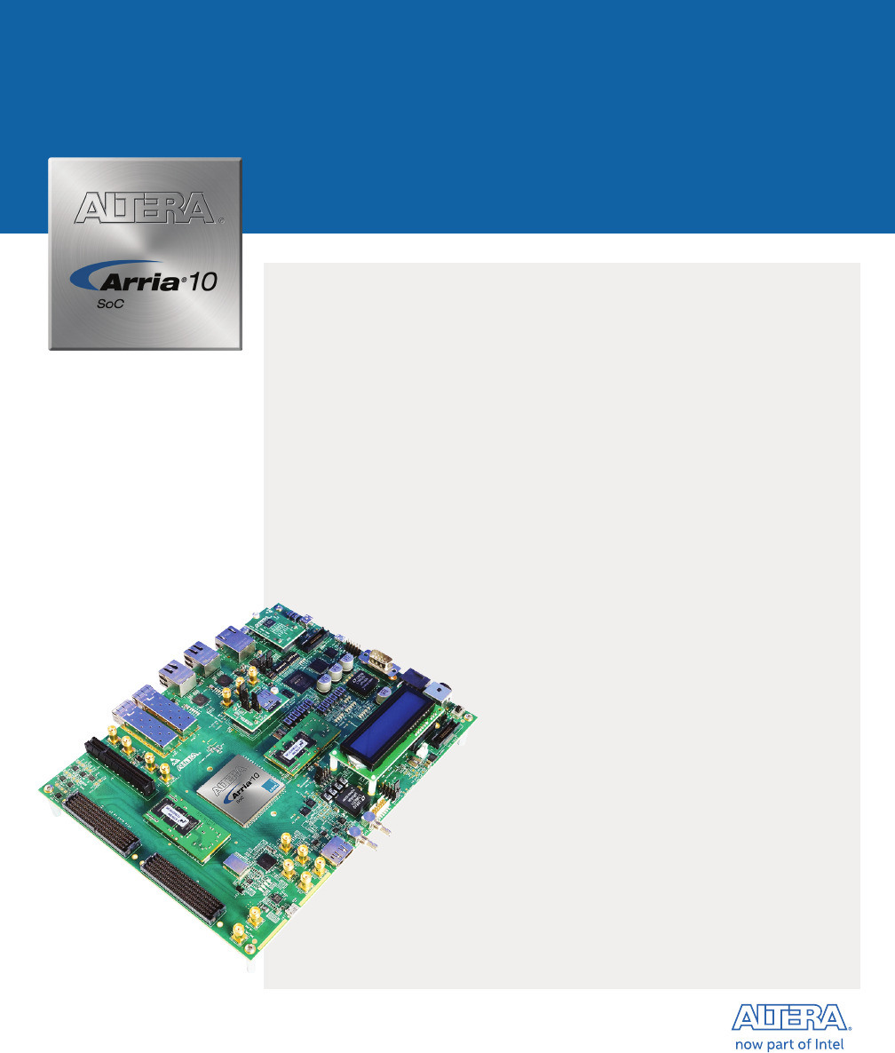 Intel 的 Arria 10 SoC Dev Kit Quick Start Guide 規格書 | DigiKey