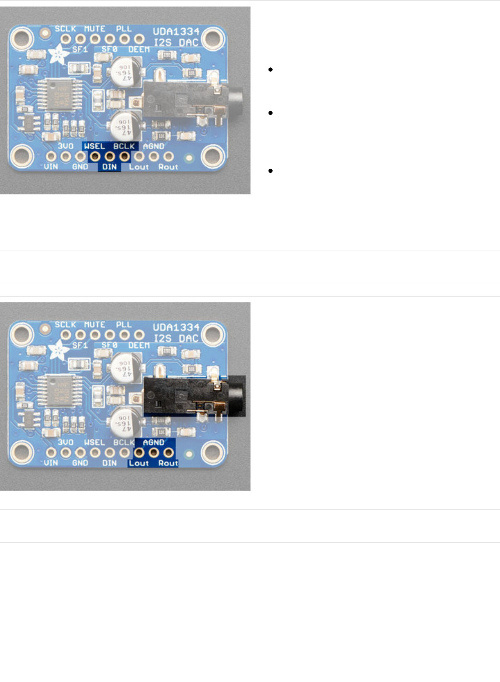 I2S Stereo Decoder - UDA1334A Guide Datasheet by Adafruit Industries ...