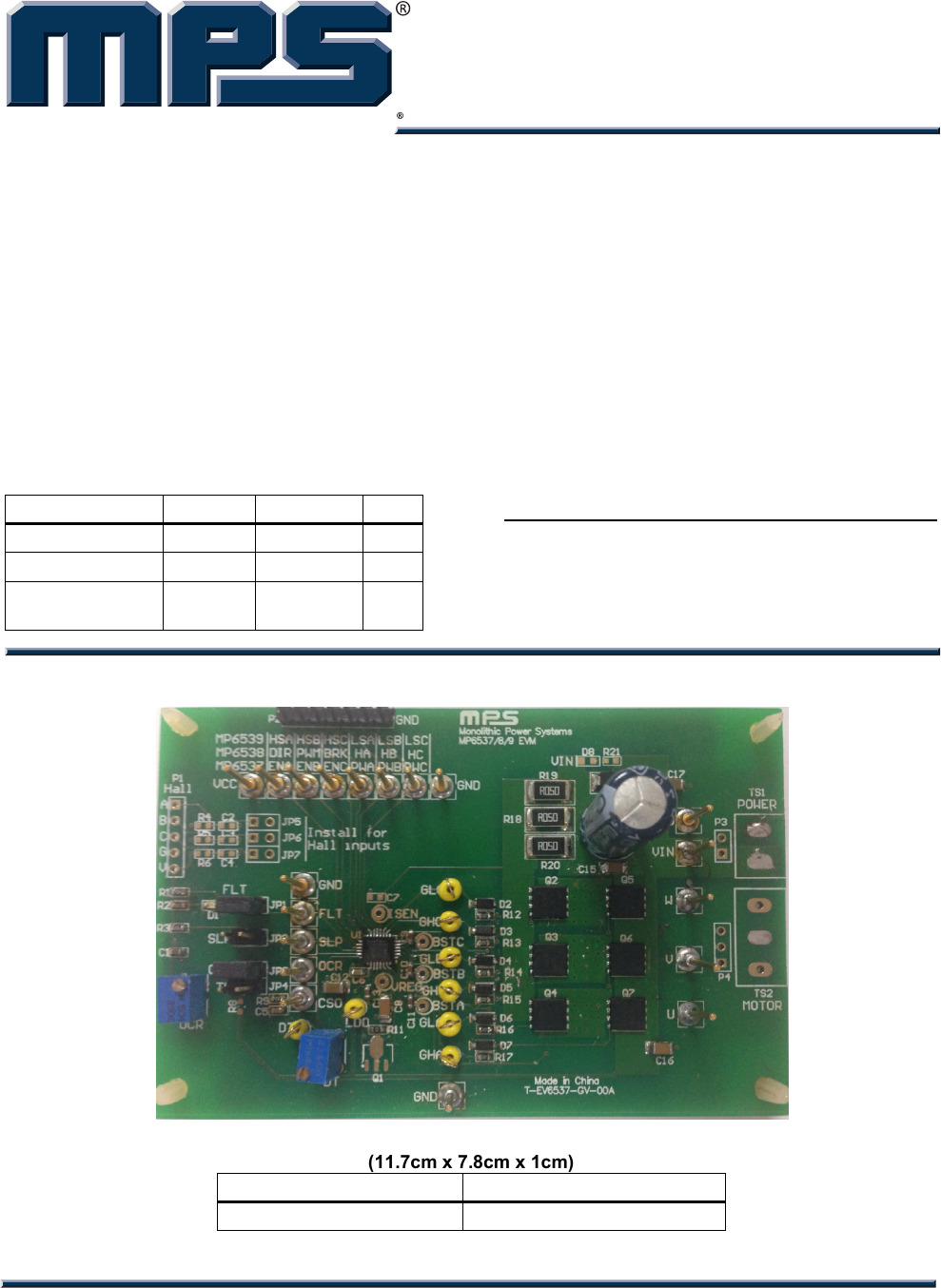 Monolithic Power Systems Inc. 的 EV6538-V-00A 規格書 | DigiKey