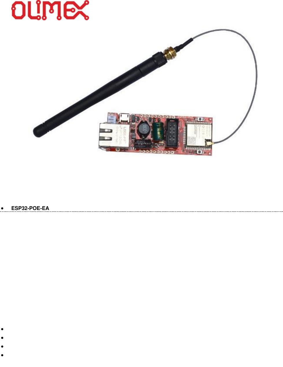 Olimex LTD 的 ESP32-POE-EA 規格書 | DigiKey