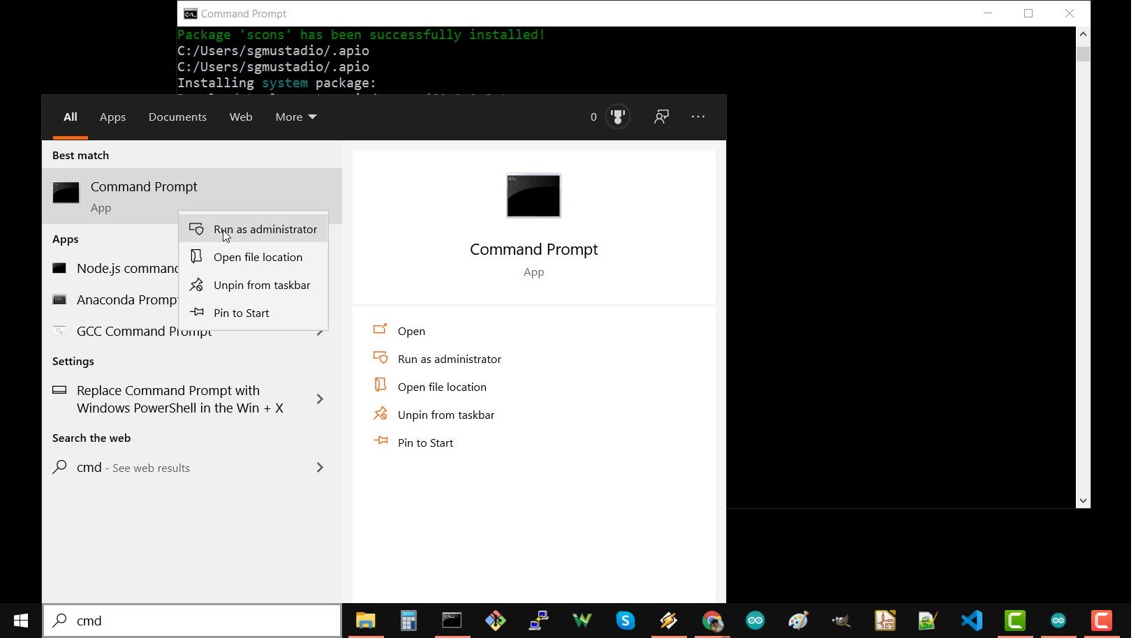 Set up FPGA toolchain with apio, yosys, and Project IceStorm